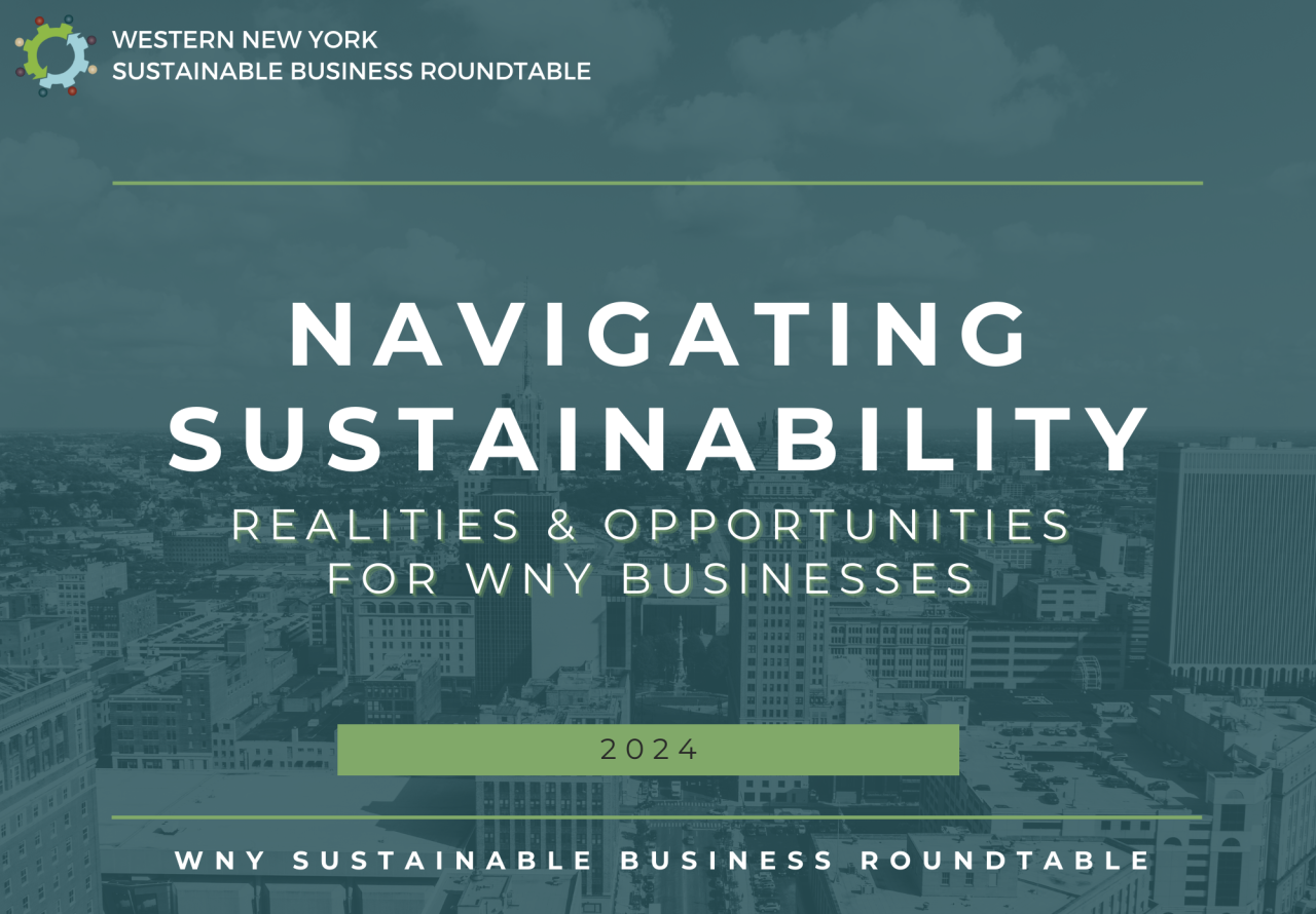 State of Sustainability Report - WNY Sustainable Business Roundtable